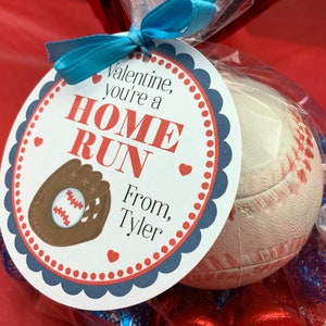 Sports Valentines, Baseball Valentines, You're a Home Run, Boy ...