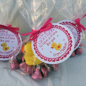 Editable Lucky Duck Valentines Day Tags Rubber Ducky | Etsy Canada