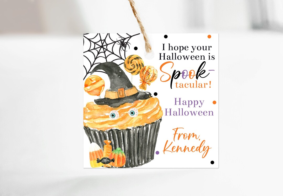 Printable Spooktacular Halloween Tag for Co-workers Teacher Gifts Kids ...