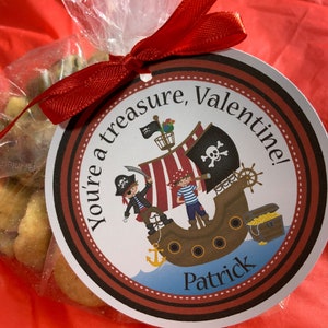 Pirate Valentine, Printable Valentines, You're a Treasure Valentine ...