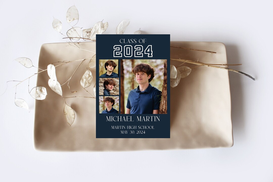 Editable Graduation Invitation Template, Printable Class of 2025 ...