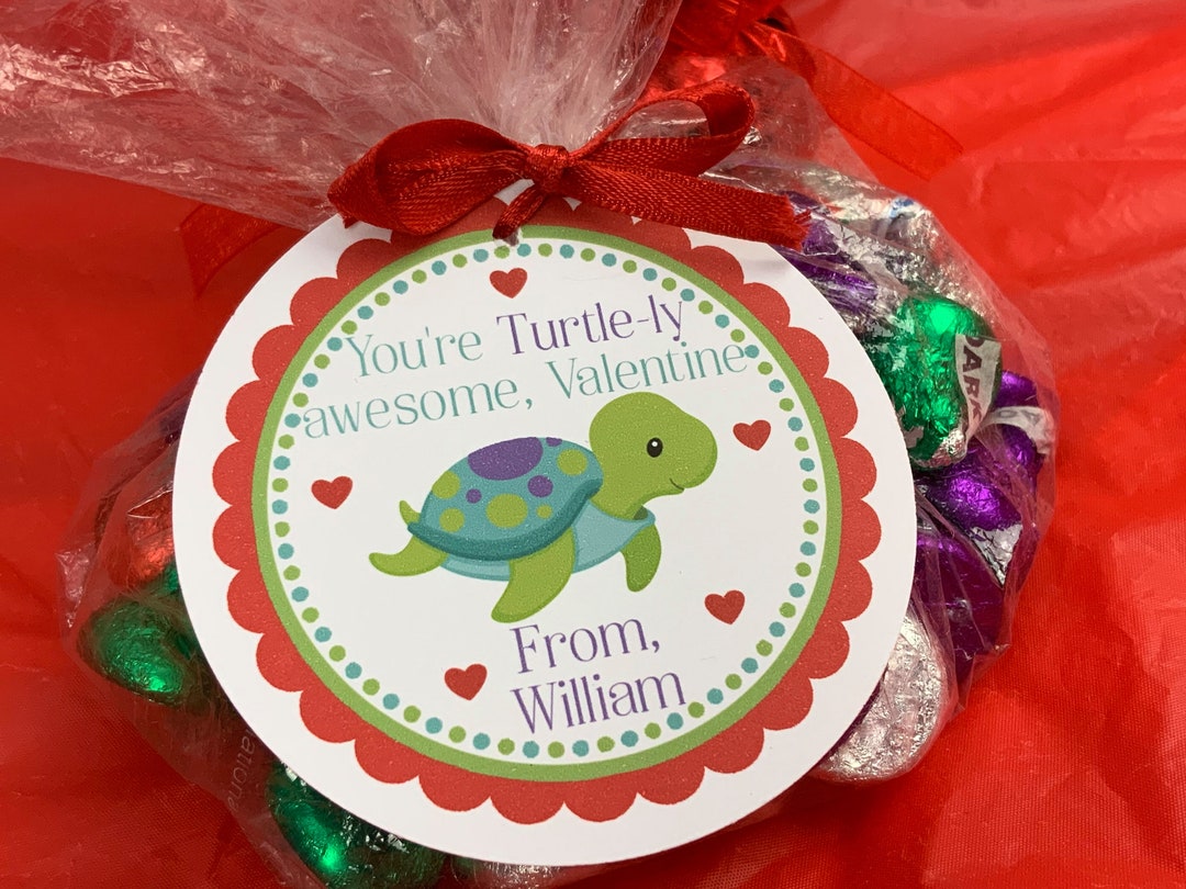 You're Turtle-ly Awesome Valentine, Turtle Valentine, Kids Valentines ...