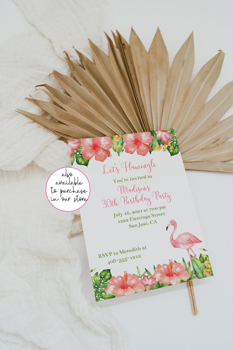 Editable Flamingo Bar Menu Bar Sign Flamingo Party Flamingo - Etsy