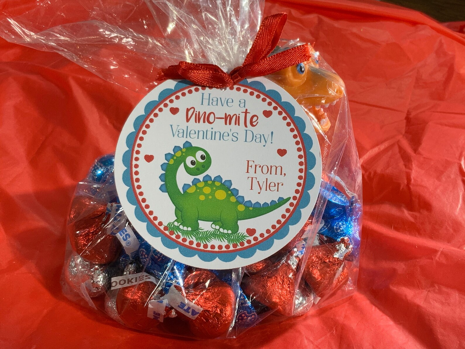 Dinosaur Valentine Have a Dino-mite Valentine's Day - Etsy