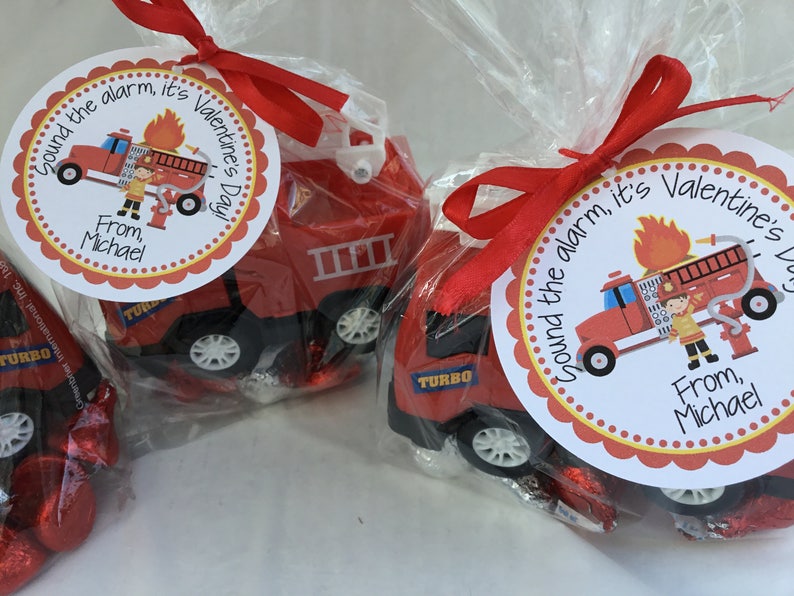 Editable Fireman Valentine Fire Truck Valentine Printable - Etsy