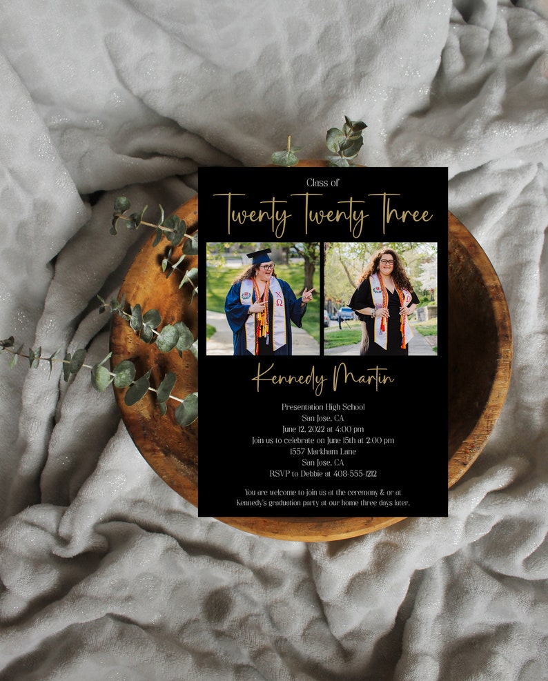 Fully Editable Class of Twenty Twenty Three Graduation Party - Etsy