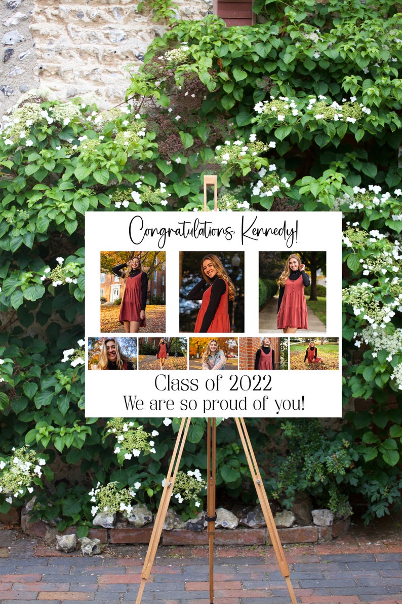 Printable Graduation Party Welcome Collage Template Editable - Etsy