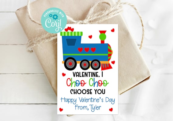 Editable Choo Choo Train Valentine's Day, Choo Choo Choose You ...