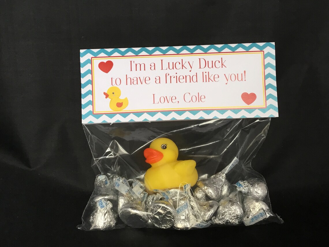Editable Lucky Duck Bag Topper Lucky Duck Valentines - Etsy