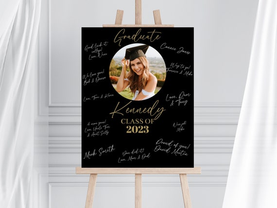 Editable Graduation Signature Guest Book Sign Template, Printable ...