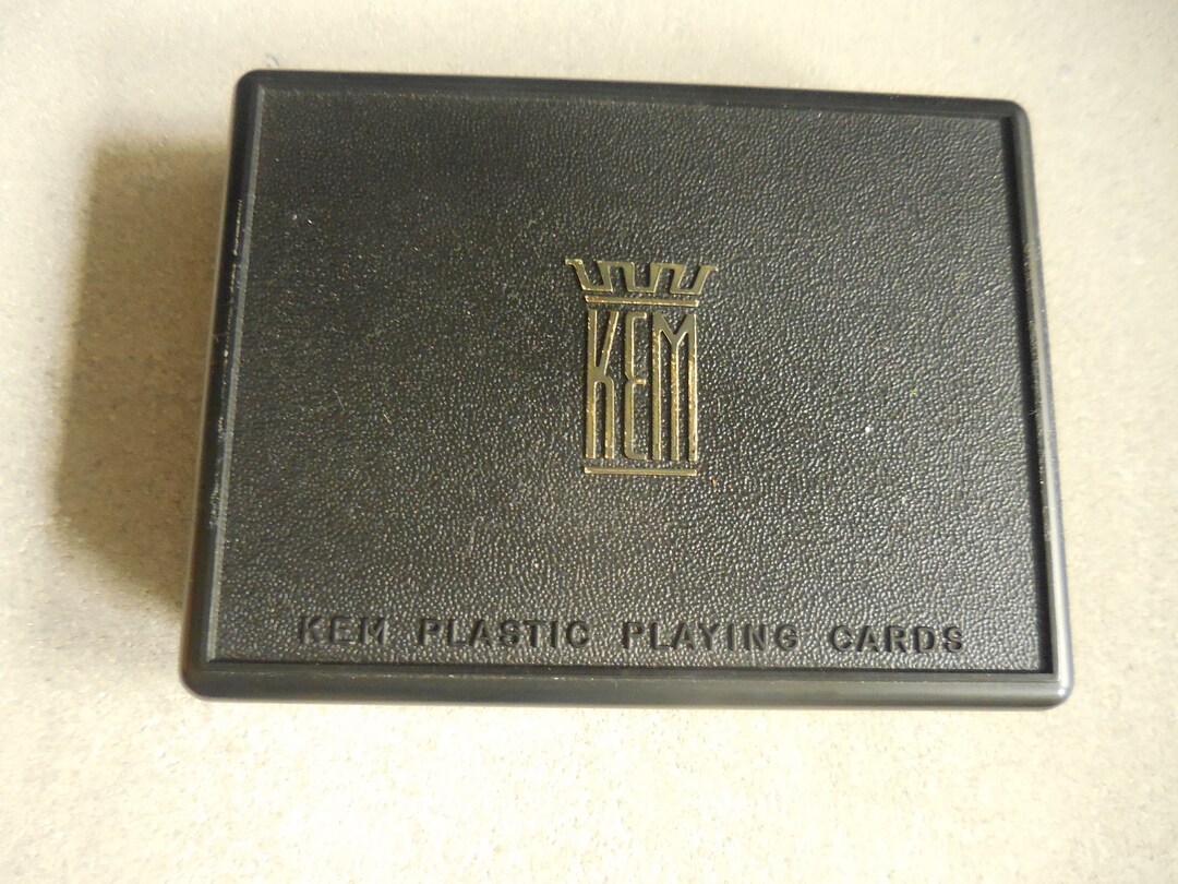 Vintage KEM Plastic Coated Playing Cards in Case Pinochle - Etsy