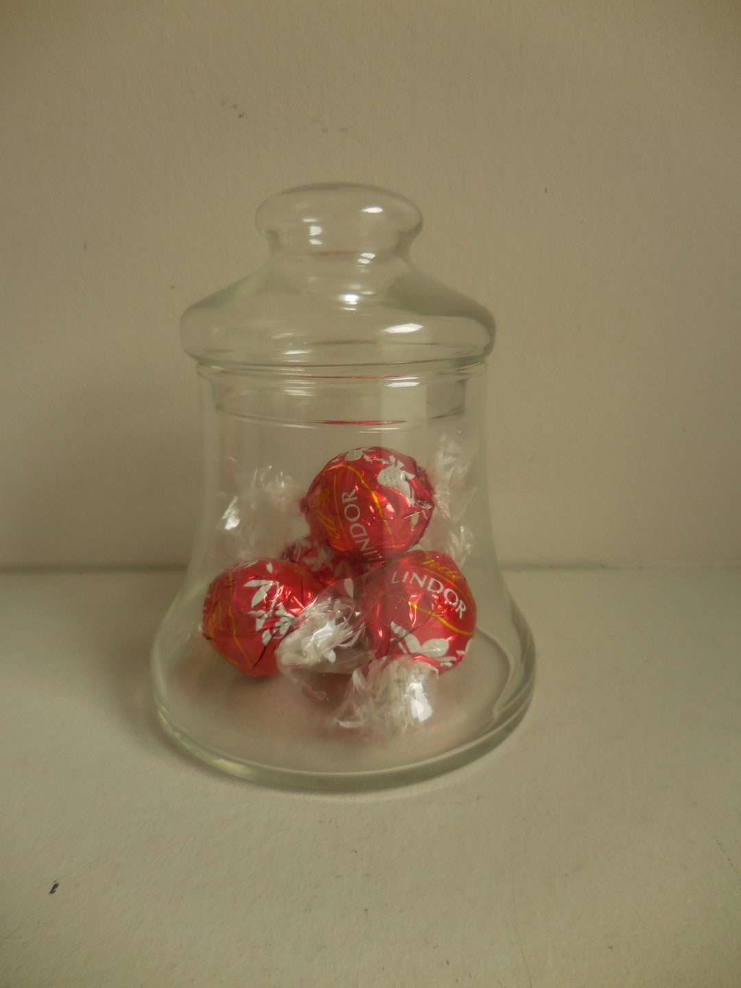 Small Bell Shape Apothecary Style Jar With Lid Home Decor Holiday - Etsy
