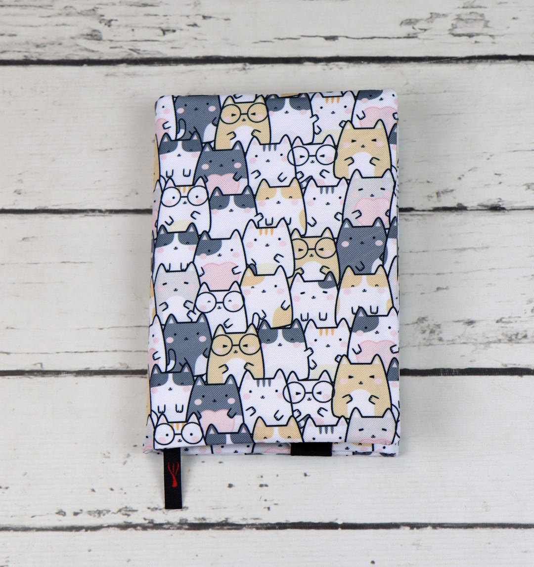 Cute Cats Book Cover – Waterproof Fabric Book Protector - Etsy