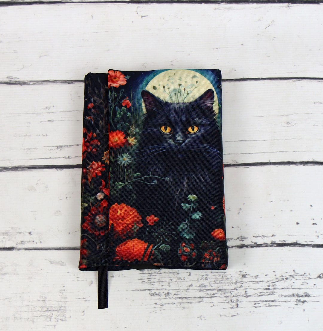 Gothic Animals Fabric Book Cover – A5 / Digest Adjustable Wrap-around ...