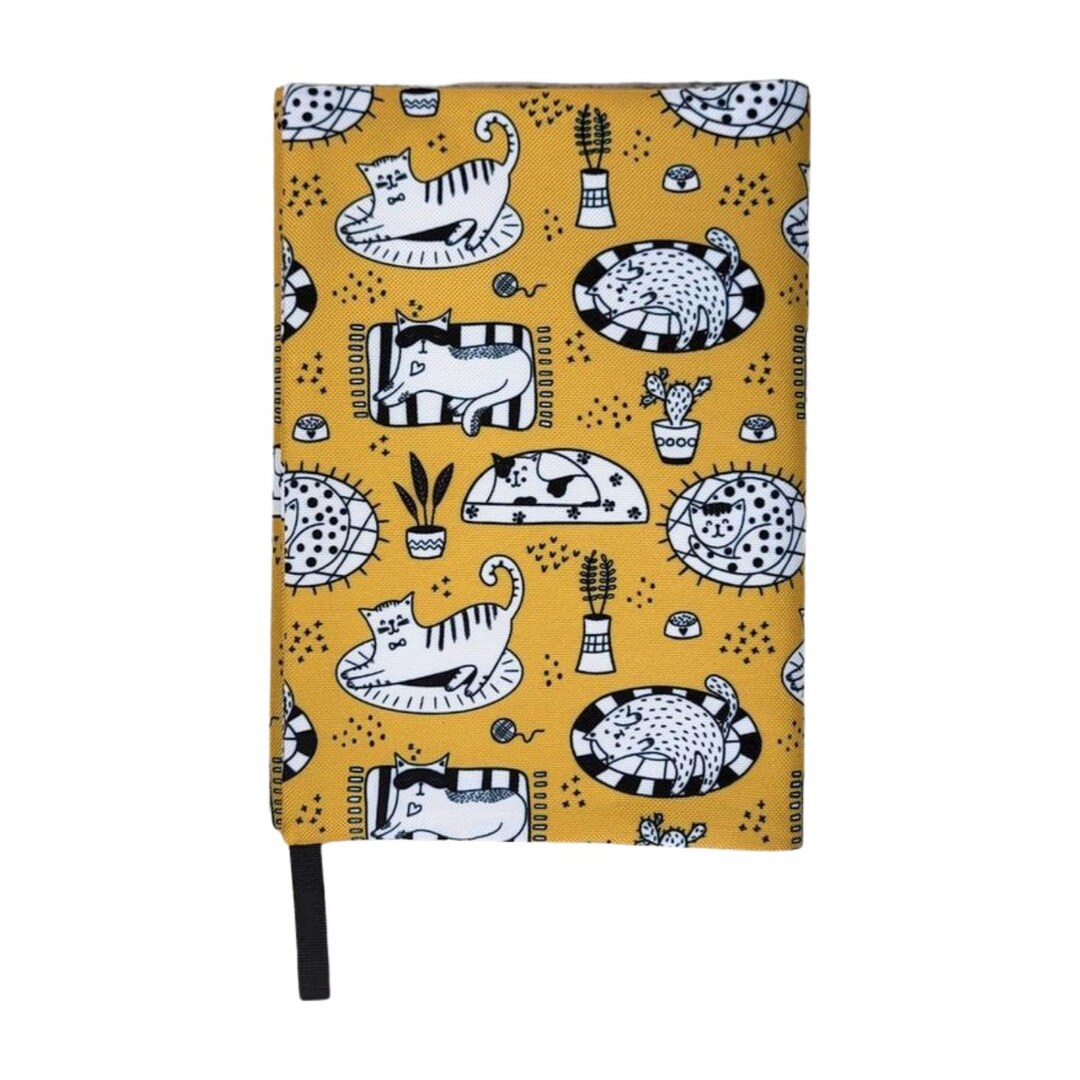 Cozy Cat Naps Book Cover – Adjustable Wrap-around, Waterproof Oxford ...