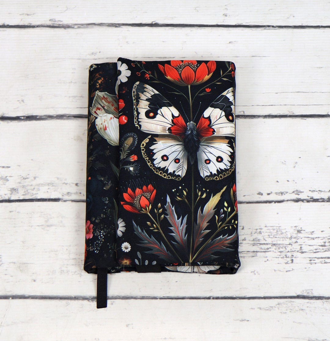 Botanical Bugs Adjustable Wrap-around Book Cover for Paperback and ...