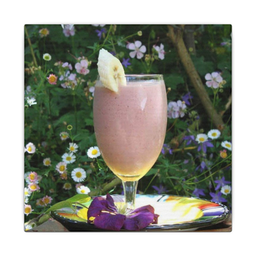 Floral Smoothie Art Canvas, Vibrant Wall Decor for Kitchen, Colorful ...