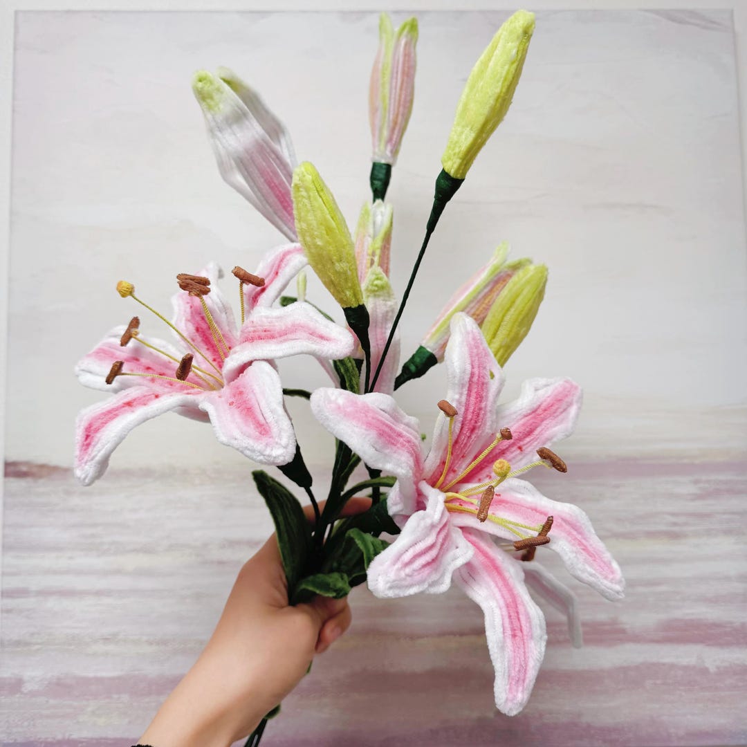 DIY Pipe Cleaner Lily Kit – Craft Your Own Bouquet + Video Tutorial - Etsy