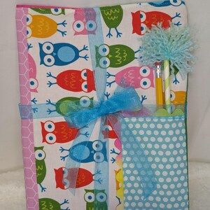 Teacher Gift - Composition Notebook Cover - Colorful Owls - Etsy