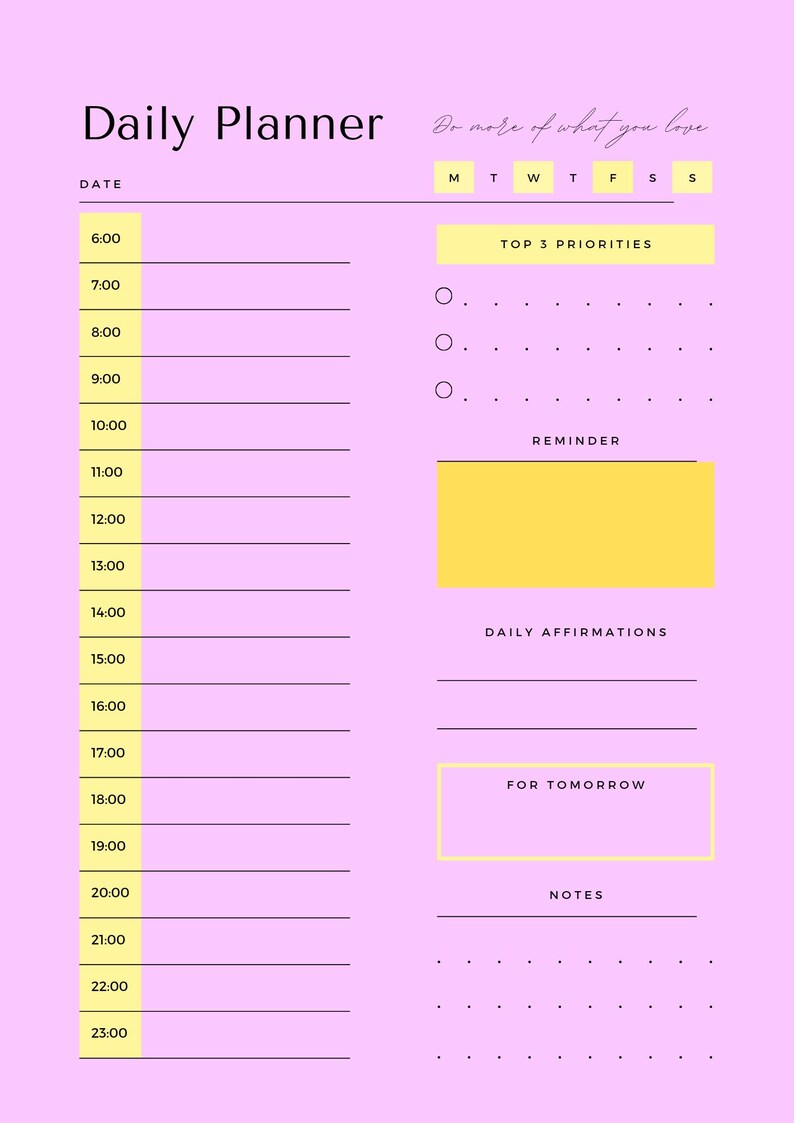 Time Management Planner | Daily, Weekly and Monthly Calendar | "for ...