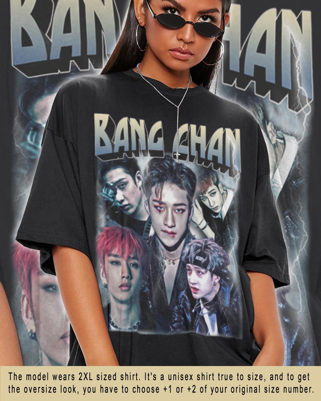 Vintage Bang Chan Shirt Graphic Designs 90s T-shirt Unisex Adult Tee - Etsy