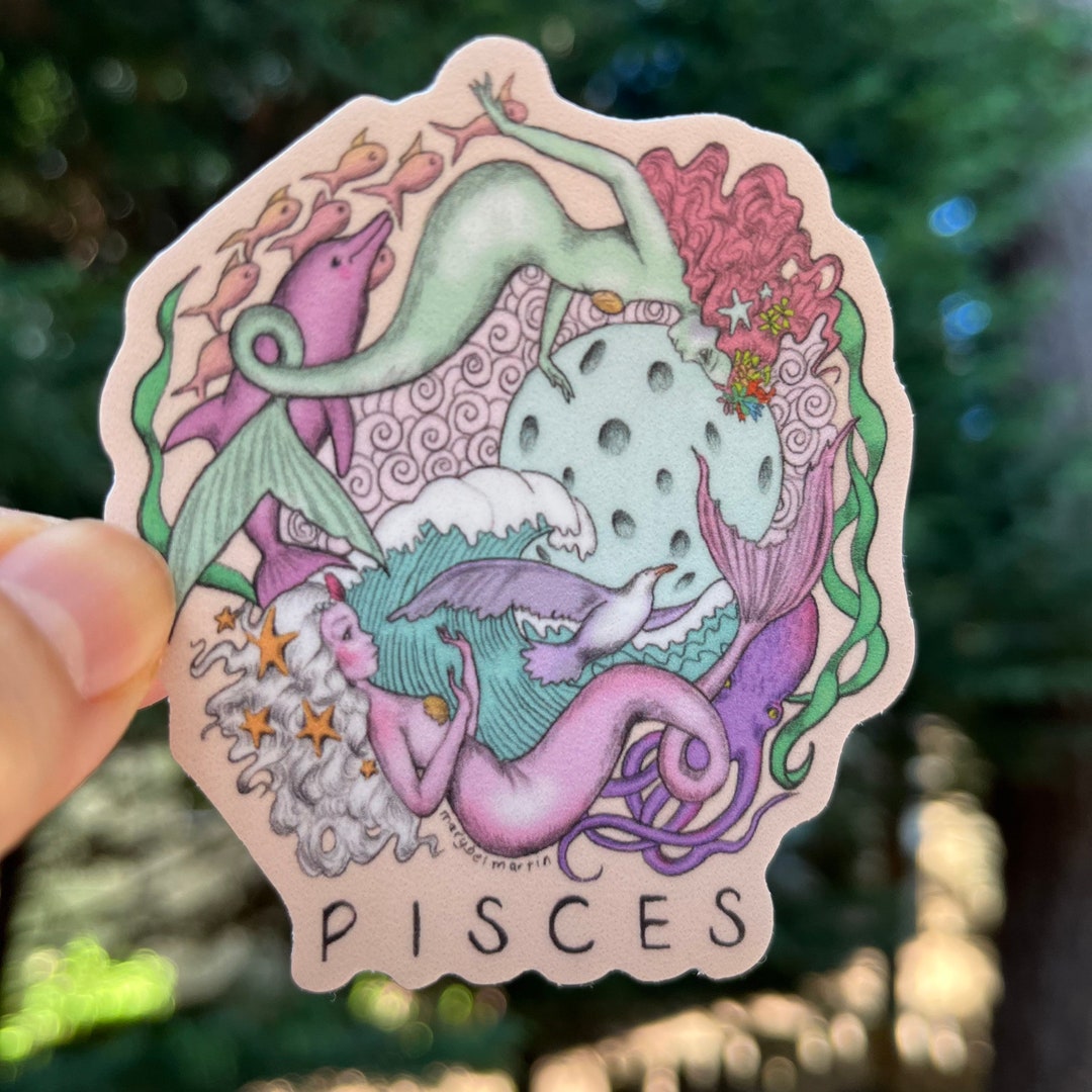 Pisces - Vinyl Sticker by Marybel Martin - Etsy