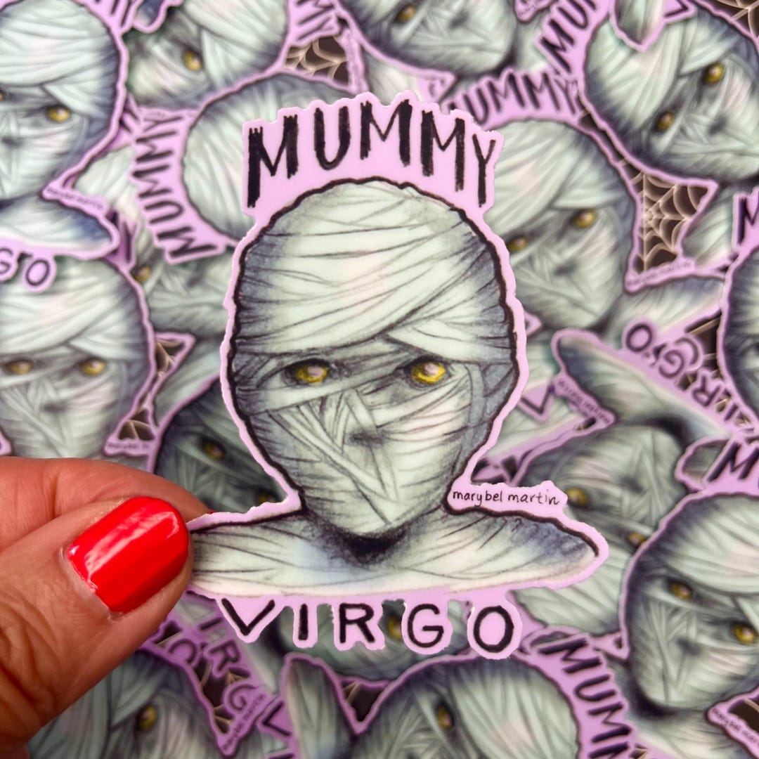 Mummy Virgo - Vinyl Sticker by Marybel Martin - Etsy