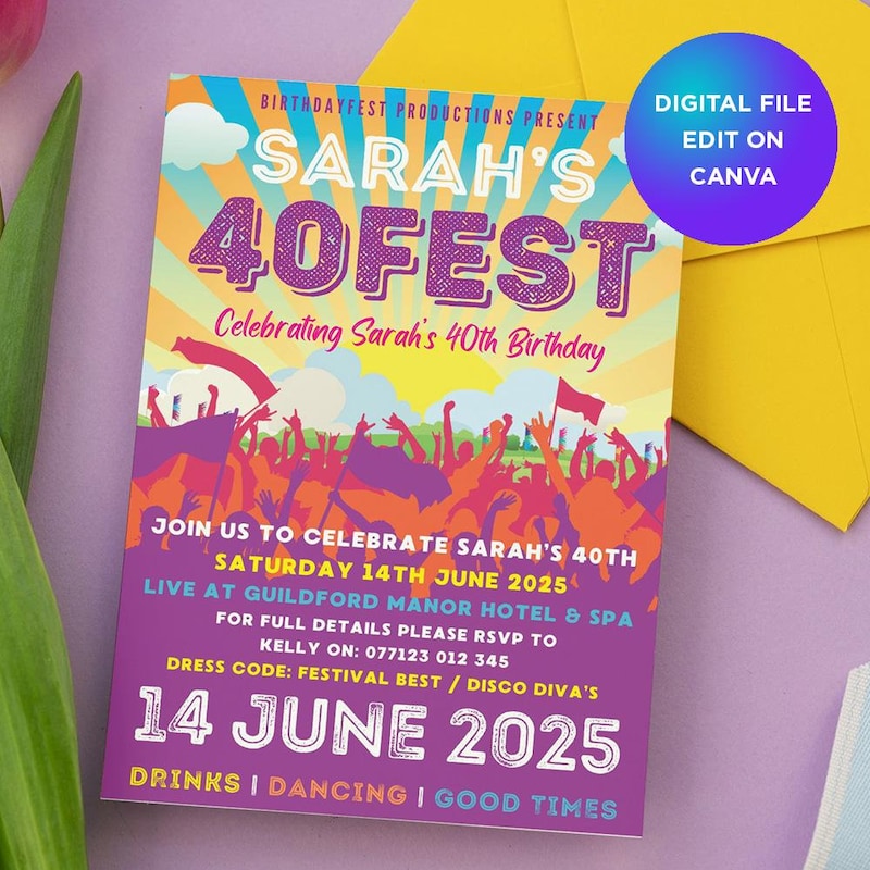 Music Fest Invitations - Etsy