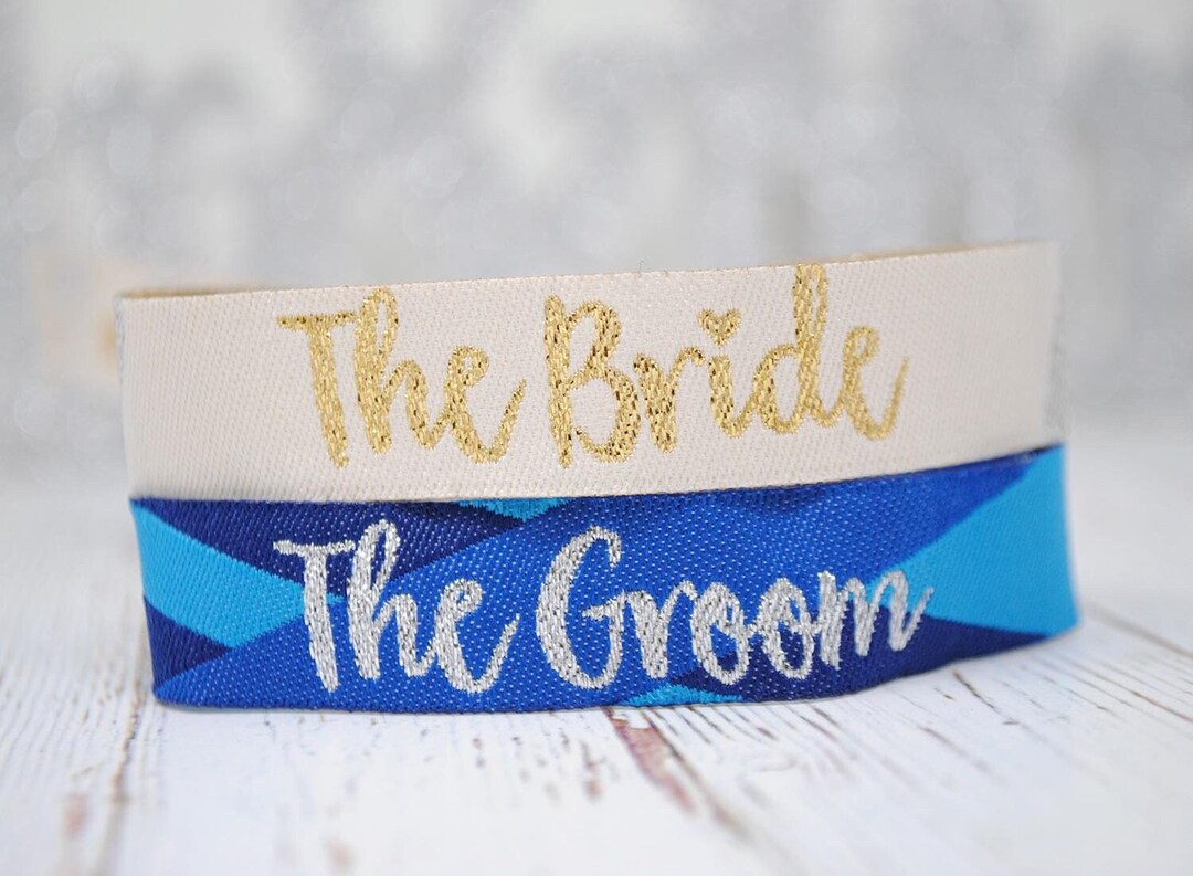 The Bride & the Groom Wedding ~ Stag ~ Hen Party Wristband Favours ...