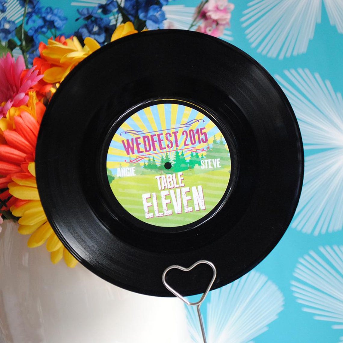 Vinyl Record Wedding Table Names / Table Numbers | Festival Wedding ...