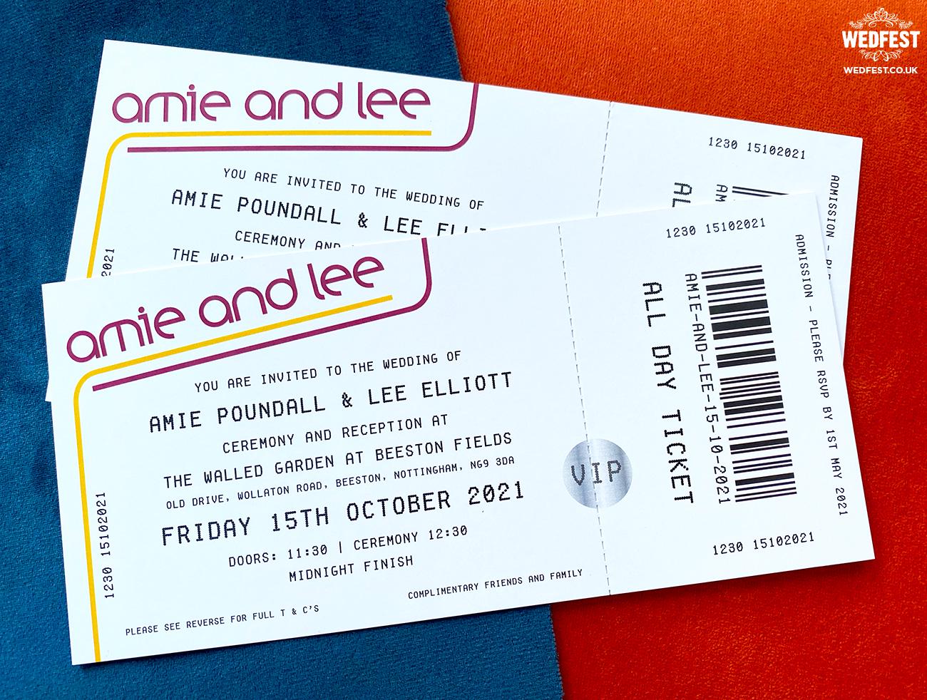 Concert Gig Ticket Wedding Invitation (sample Pack) | Festival ...
