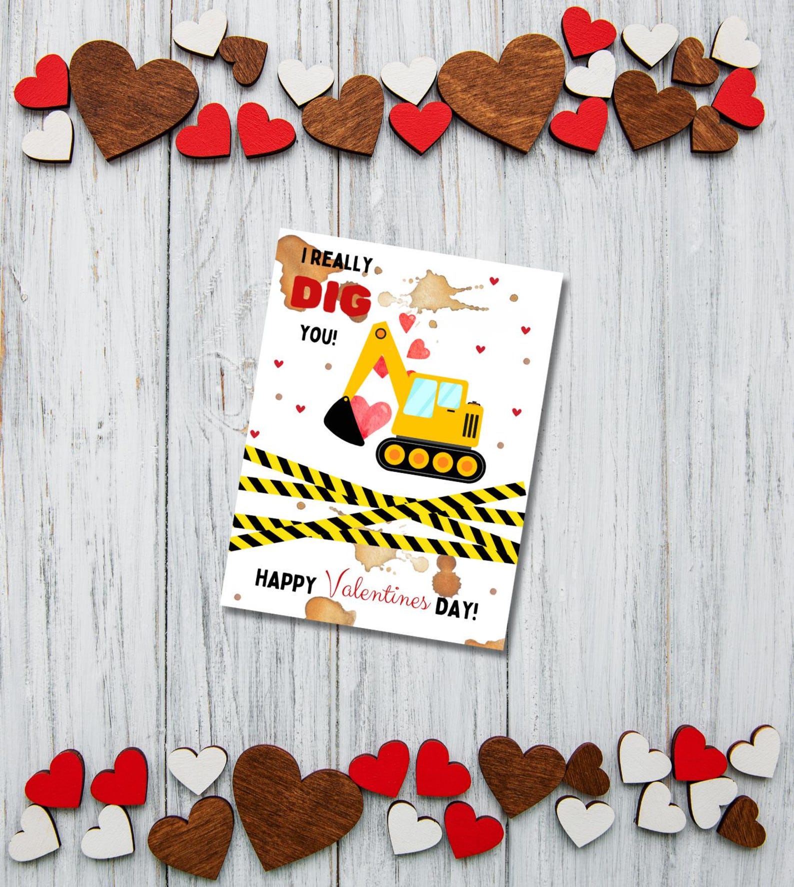 Valentines Day Construction Card Bundle - Etsy