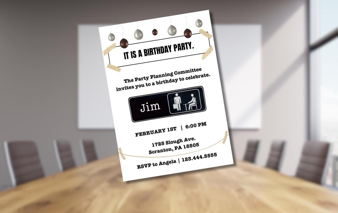 The Office Birthday Invitation - Etsy