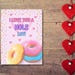 Valentines Day Cards Donut Bundle - Etsy