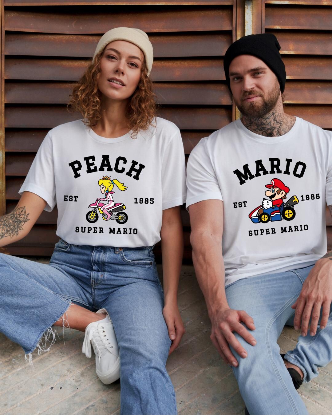 Super Mario Couples T-shirt Set | Matching Gamer Anniversary Gift - Etsy