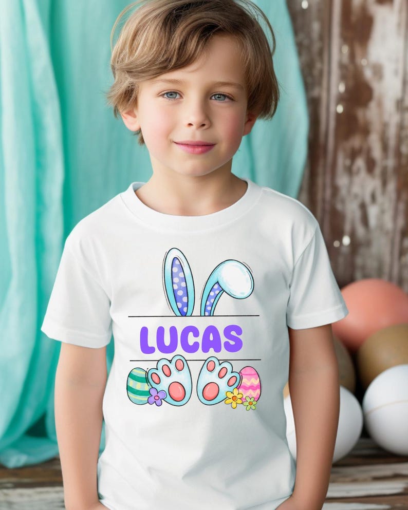 Happy Easter Custom Shirts for Kids – Bunny Easter Egg Hunt Matching ...