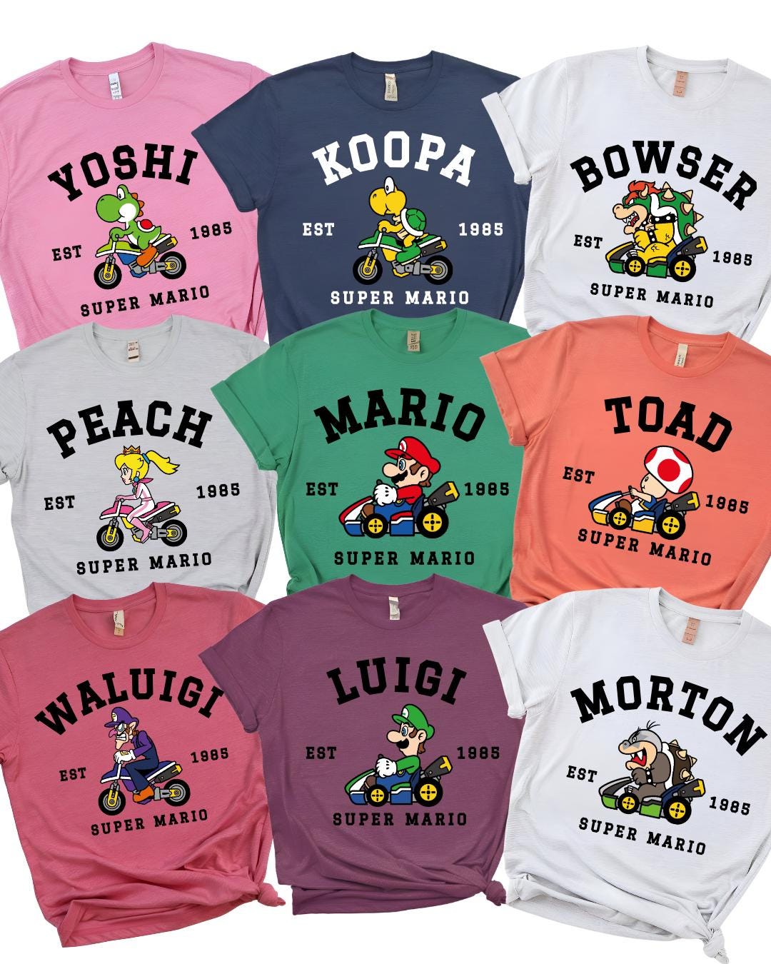 Super Mario Shirt, Super Mario Birthday Shirt, Super Mario Family Shirt ...