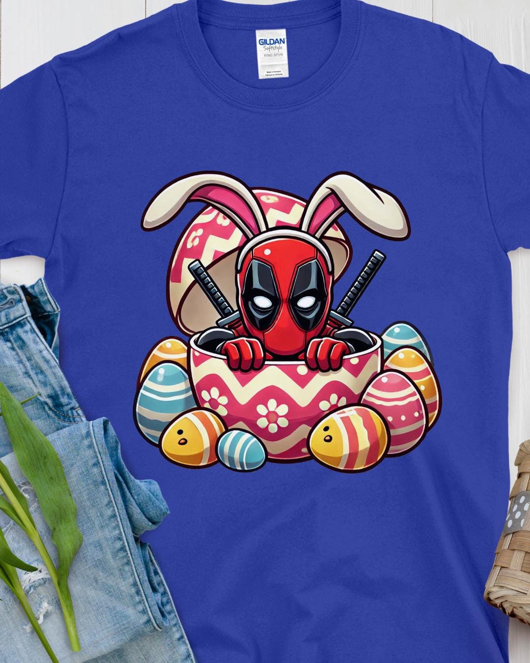 Deadpool Easter Shirt, Funny Superhero Easter Tee, Marvel Bunny T-shirt ...