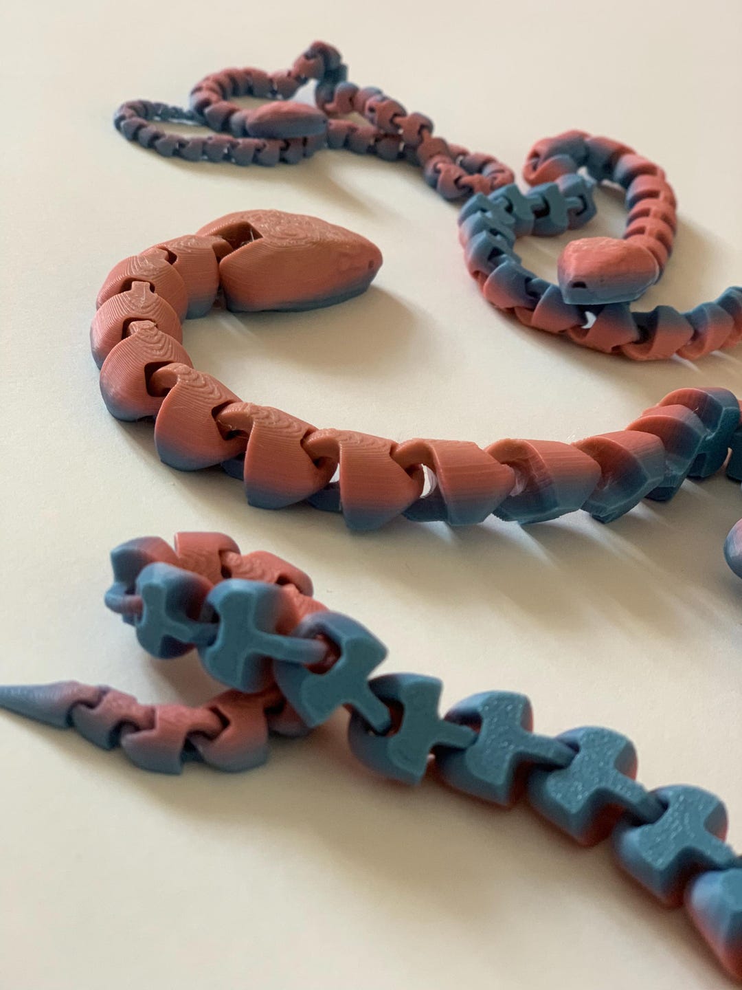 Articulated Snake | Fidget | Desk Toy | Satisfying | 3D Printed | Decor ...