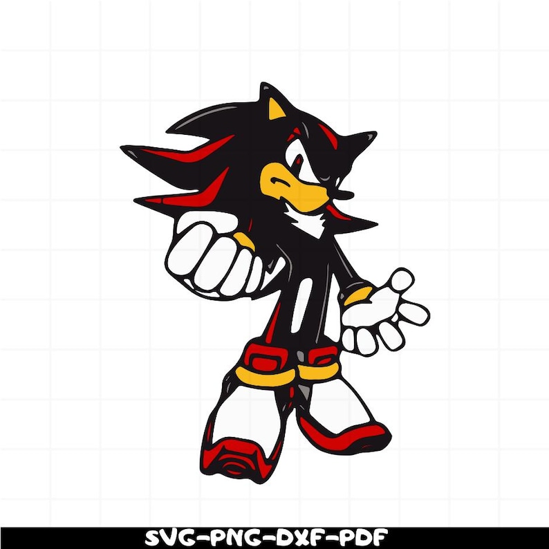 Shadow the Hedgehog Svg, Shadow Face Svg, Shadow Head Svg, Layered Svg ...