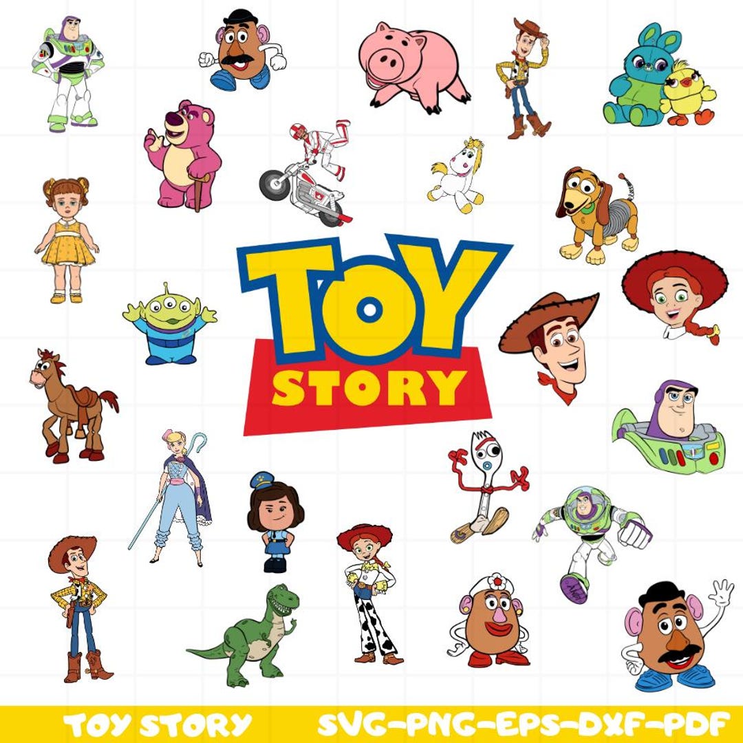 Toy Story Digital Paper, Toy Story Clipart, Toy Story SVG Instant ...