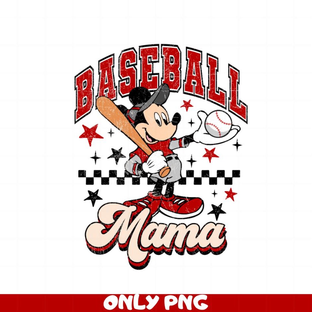 Mickey Baseball Png, Mickey Sports Png, Mickey Baseball Mama Png ...