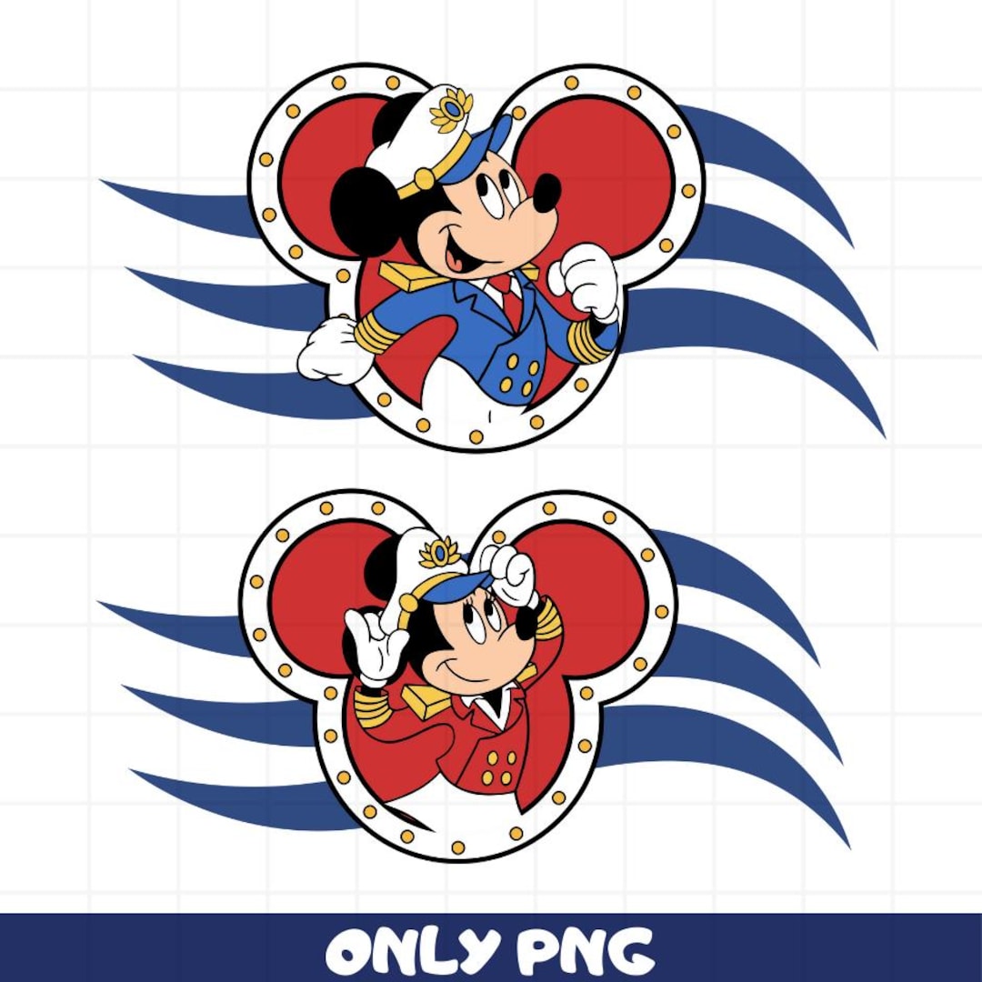 Mickey Minnie Cruise PNG, Captain Mickey Minnie Ship Clipart, Disney ...