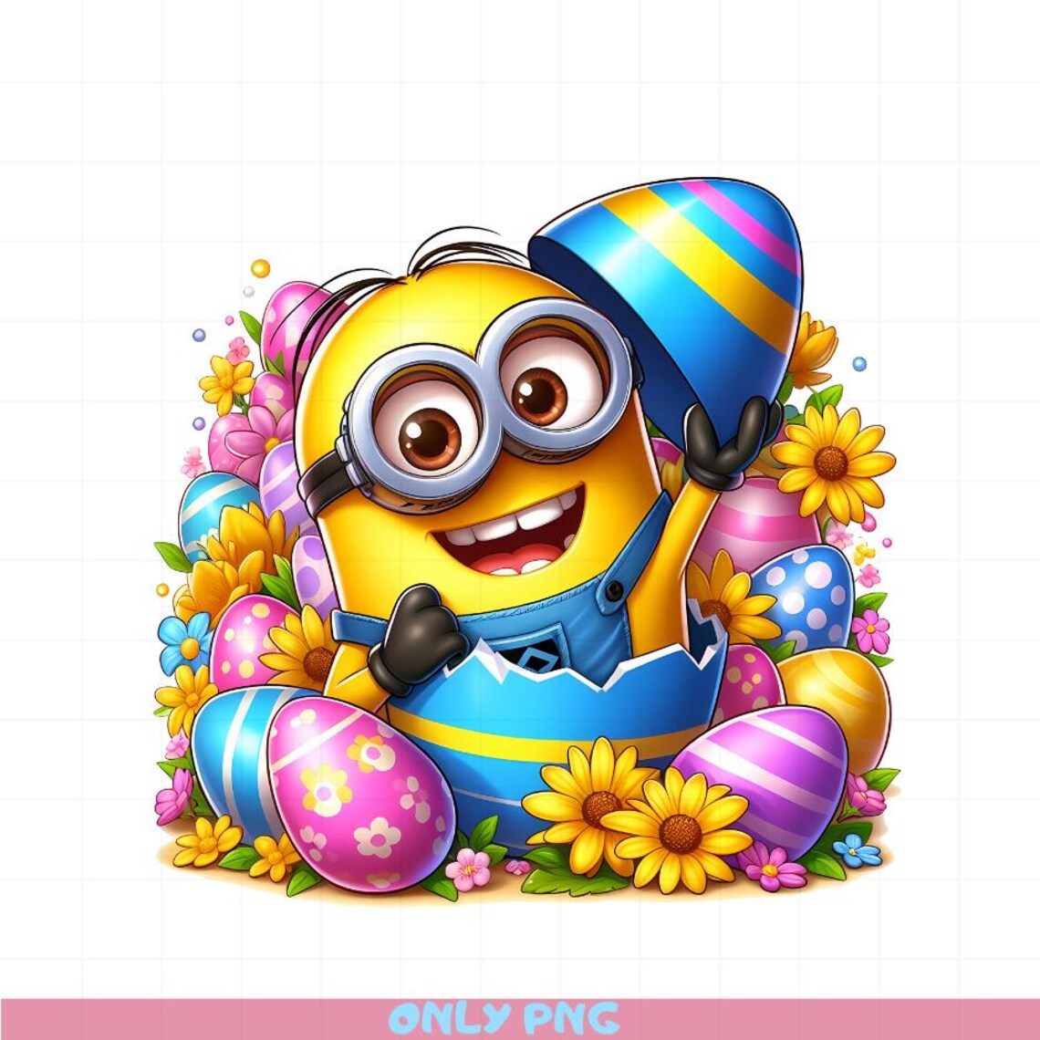 Cute Easter Minion - Easter Clipart Design - Ready to Print File ...