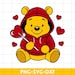 Winnie the Pooh Cupid Svg, Love Svg, Valentine's Day Svg, Kawaii Svg ...