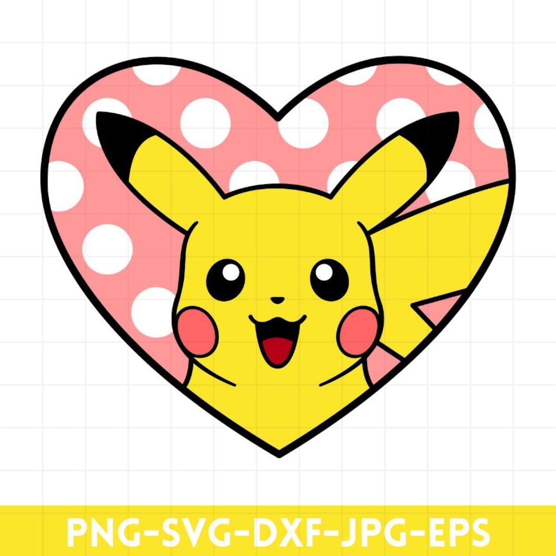 Pikachu SVG, Pokemon Svg, High Quality Layered Files, Svg Files for ...