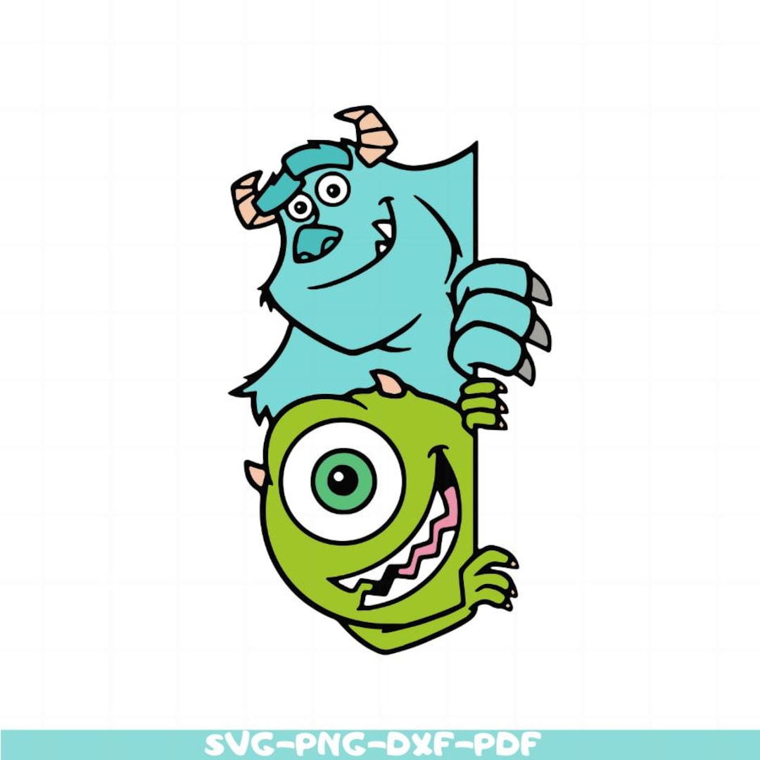 Monsters Inc Set, Monsters Png, Clipart, Monsters Layered Svg, Mike ...