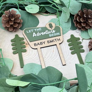 Let the Adventure Begin Cake Topper, National Park Cake Topper, Outdoor ...