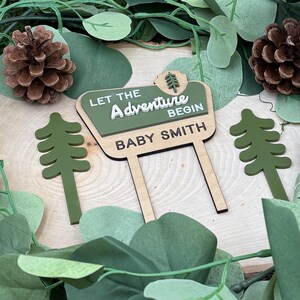 Let the Adventure Begin Cake Topper, National Park Cake Topper, Outdoor ...