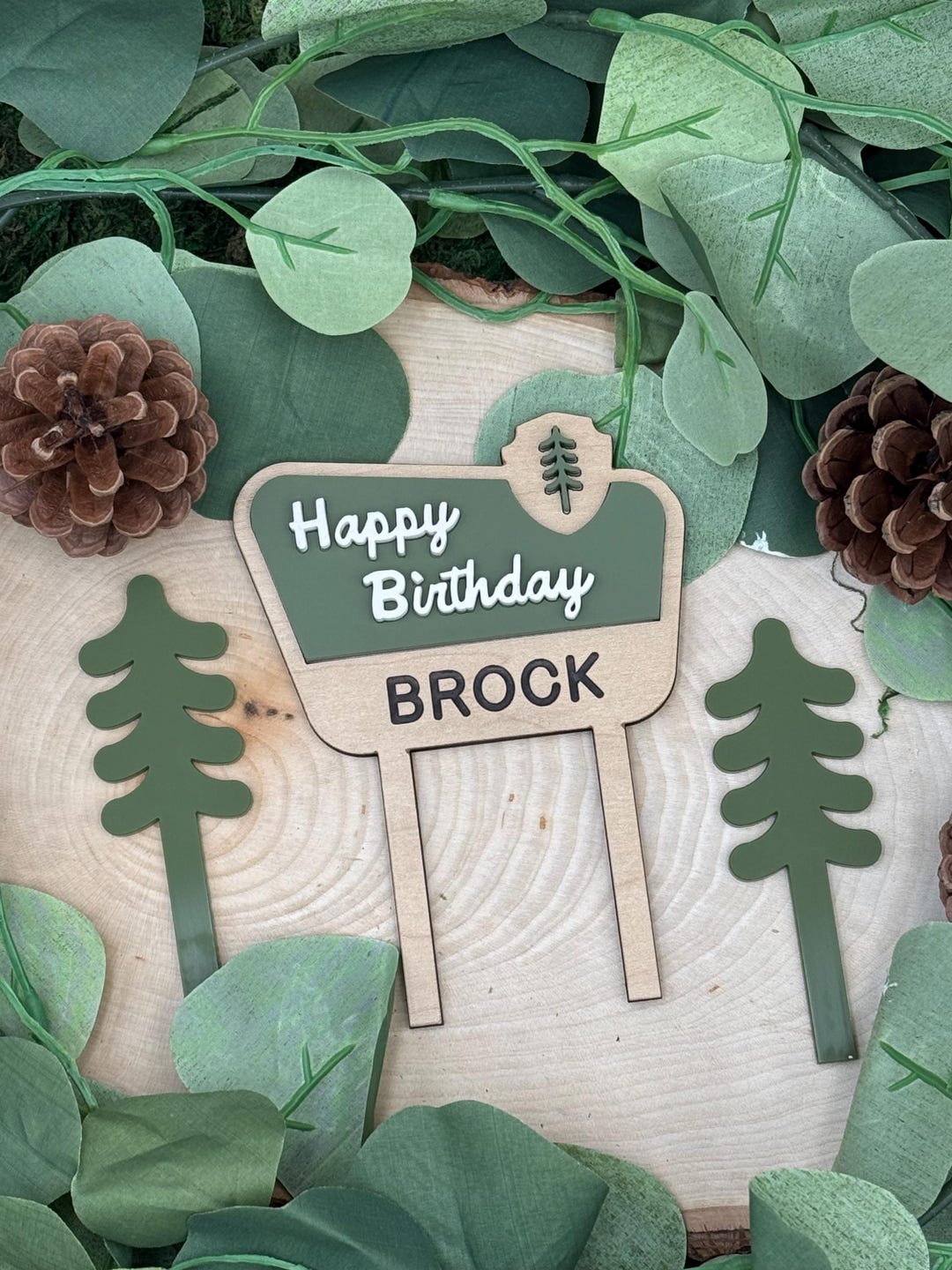 National Park Birthday Cake Topper, Birthday Cake Topper, Outdoor Cake ...